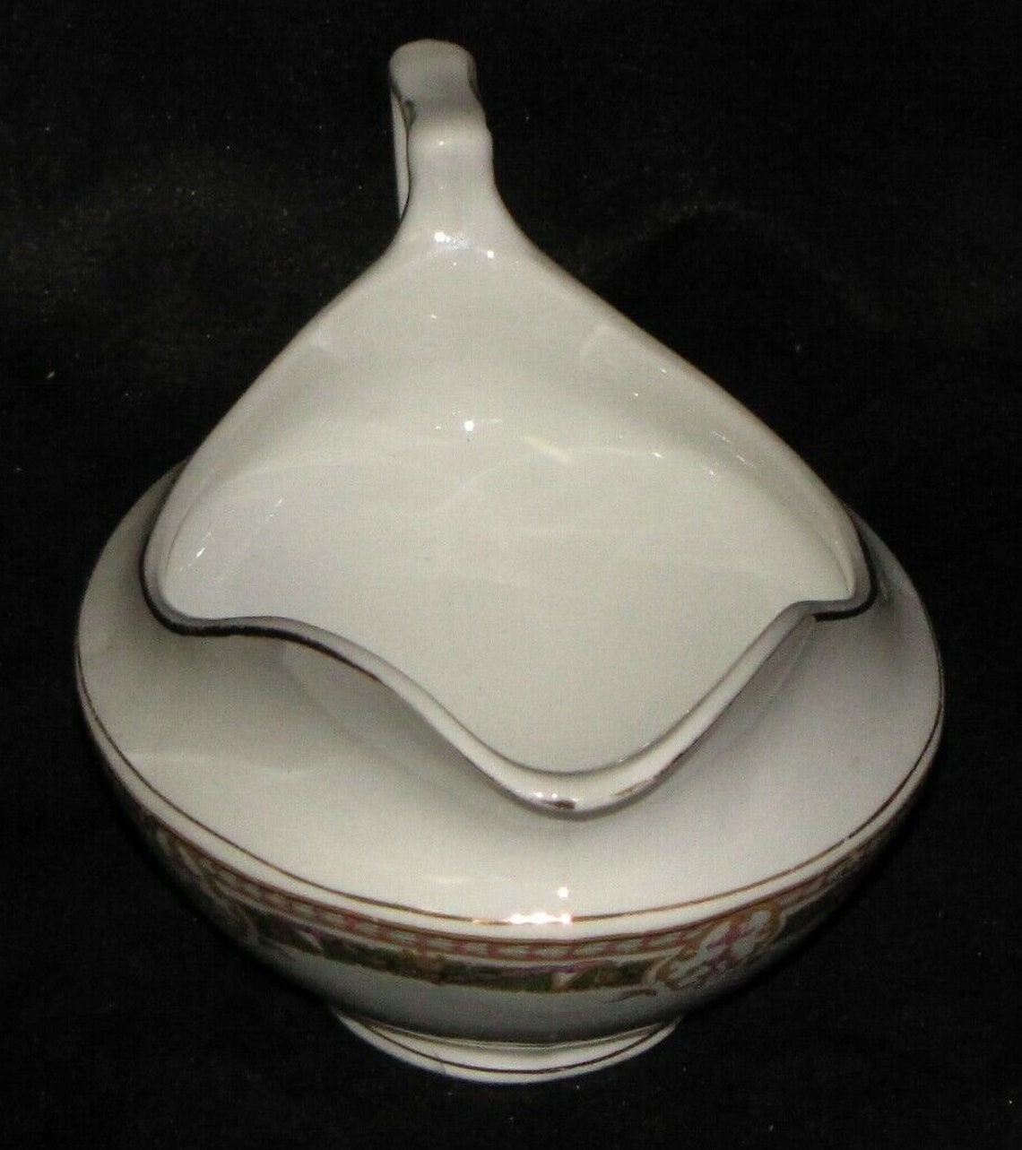 WH Grindley England China Porcelain Green Rossmore Gravy Boat | Etsy
