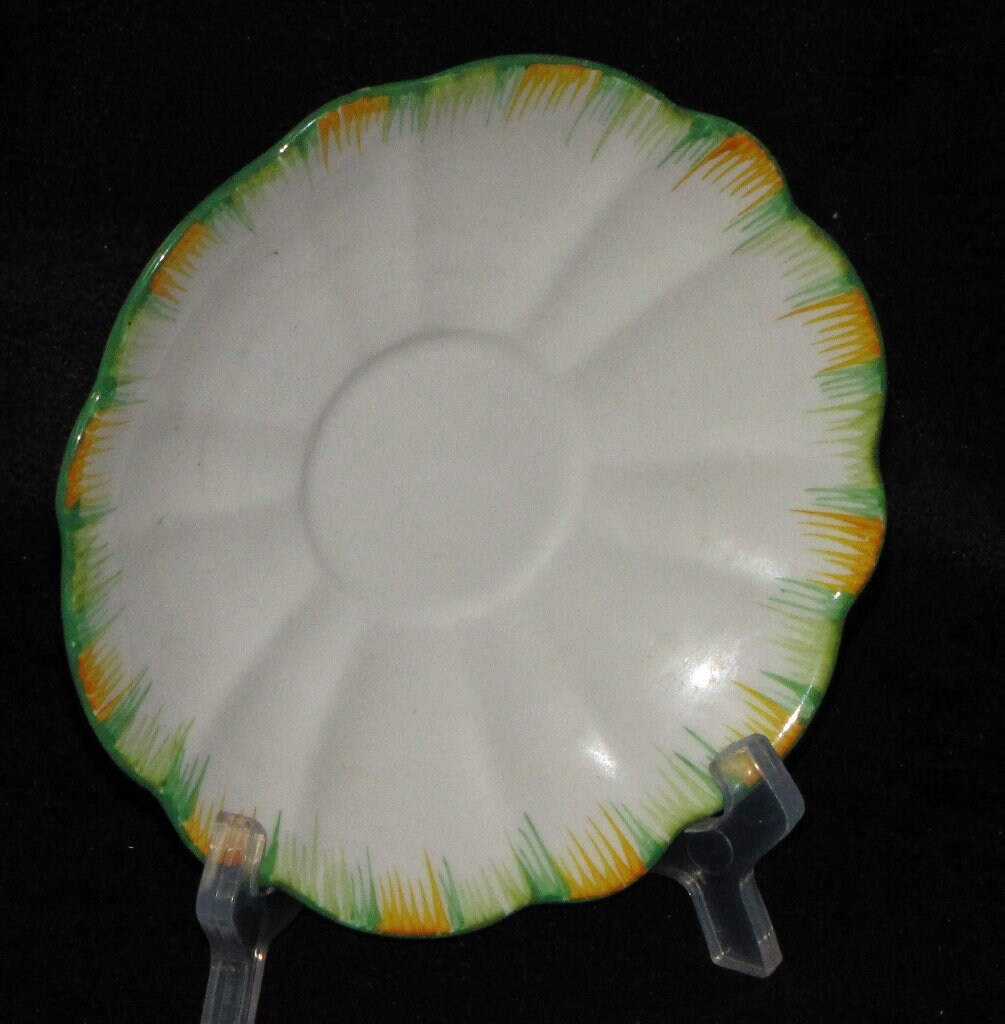 Lovely Vintage Melba England Porcelain Brush Strokes of Green - Etsy