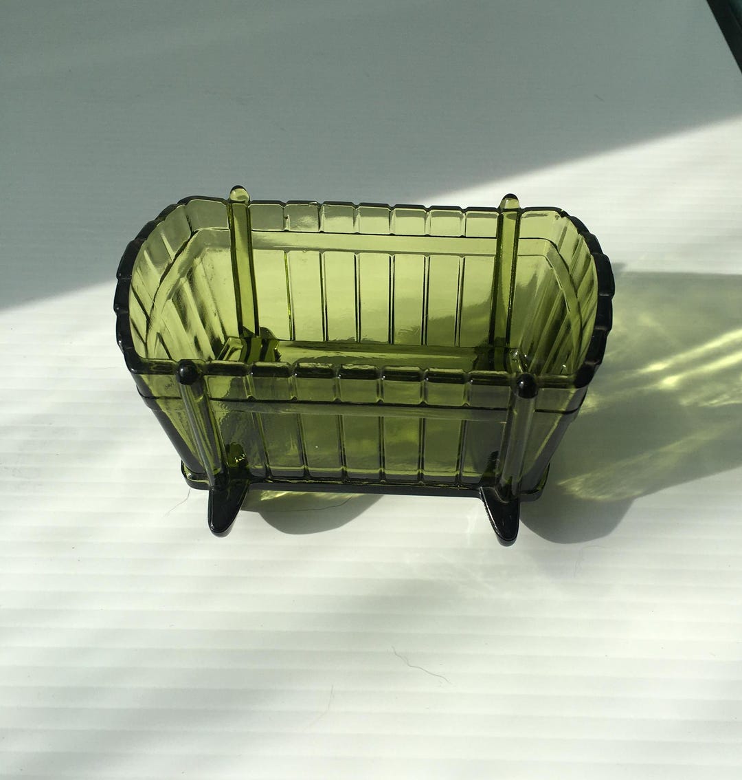 Indiana Green Glass Cradle Perfect for Keys, Trinkets, Candy...or Use ...