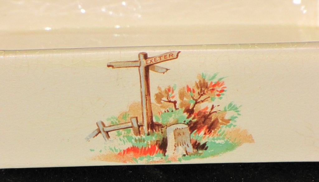 Lawrence Falcon Ware England Pottery Victorian Village Scene Trinket or ...