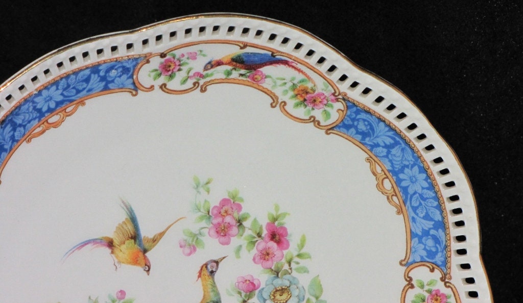Colourful Vintage Bavarian Schumann Porcelain China With Pheasants ...