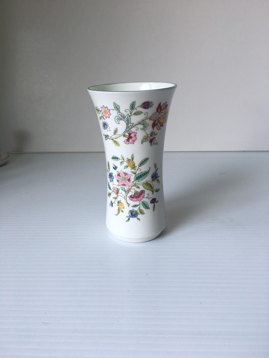 Minton Haddon Hall Vase With Beautiful Pastel Coloured Florals and ...