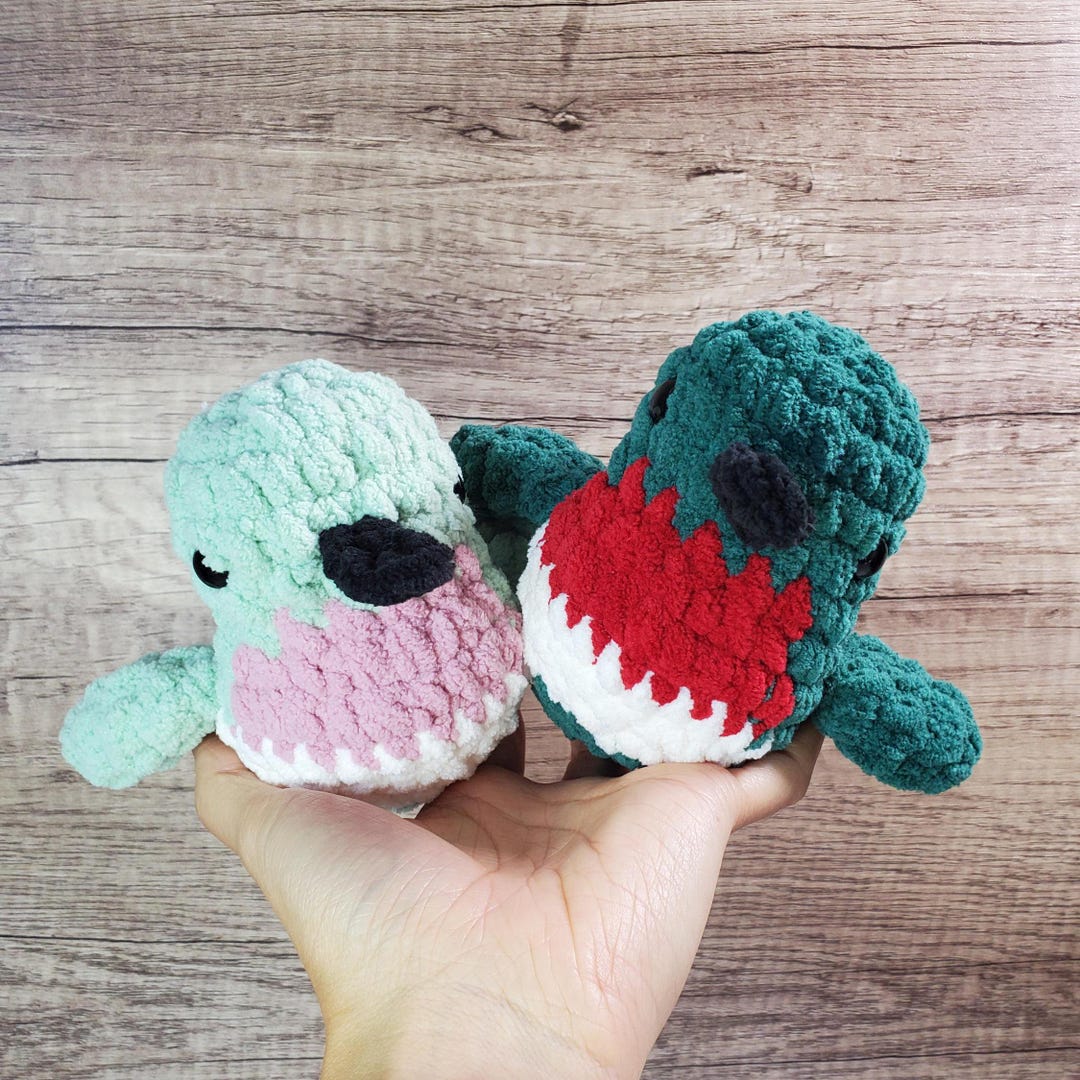 Cute Chubby Ruby-throated Hummingbird Crochet Plushie | Adorable ...