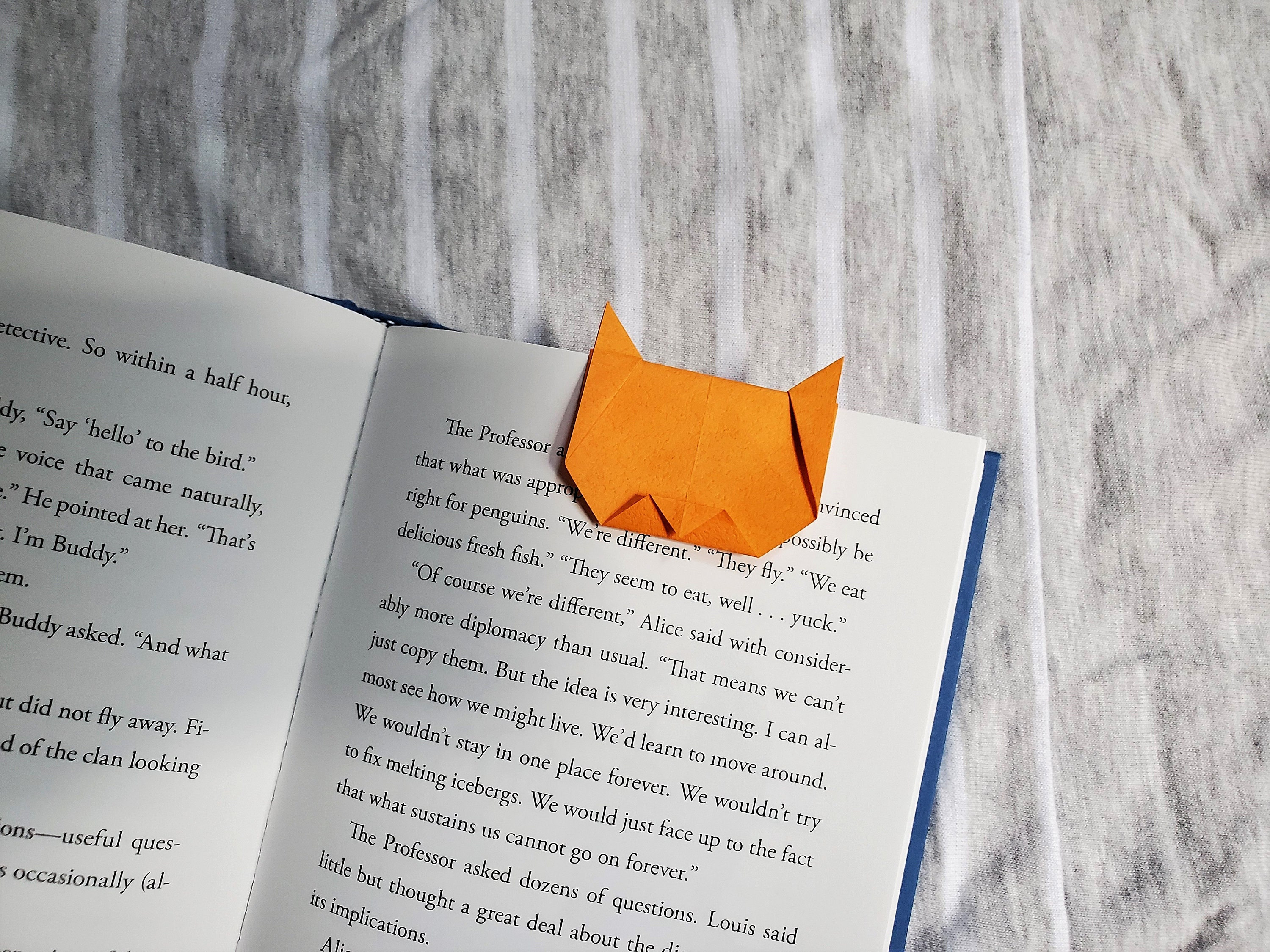 Easy Origami Cat Bookmark Fun And Easy DIY Origami Cat And Dog