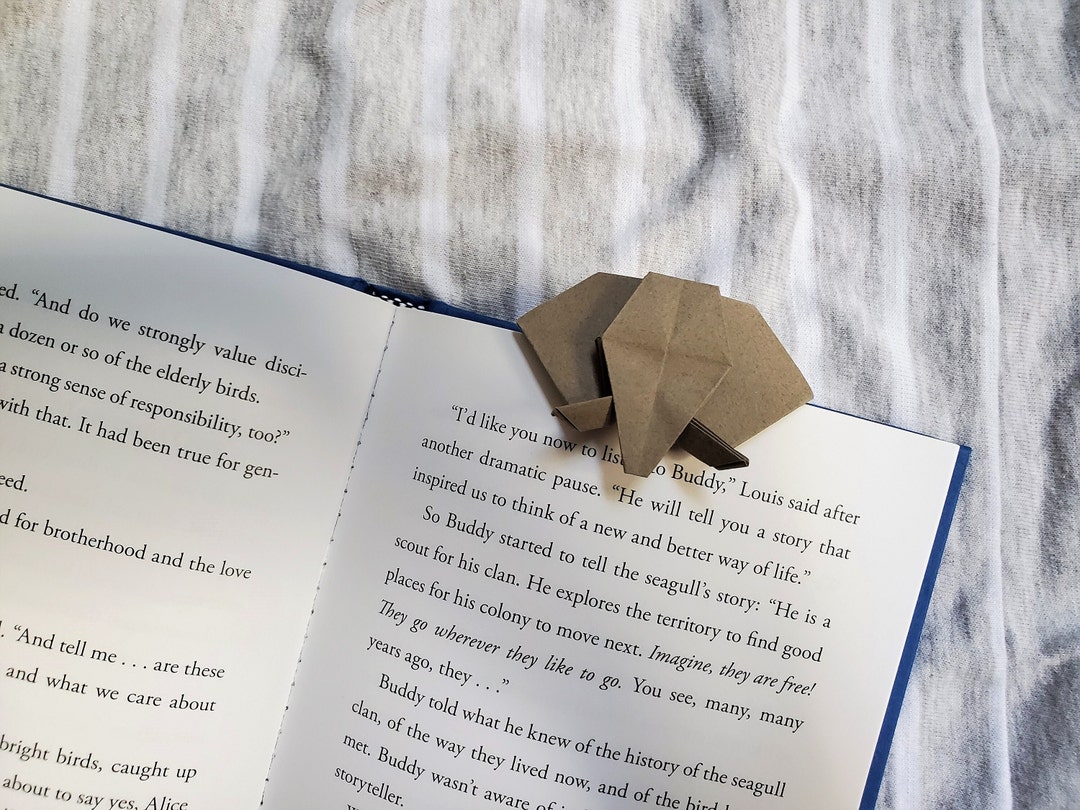 Origami Elephant Bookmark - Etsy