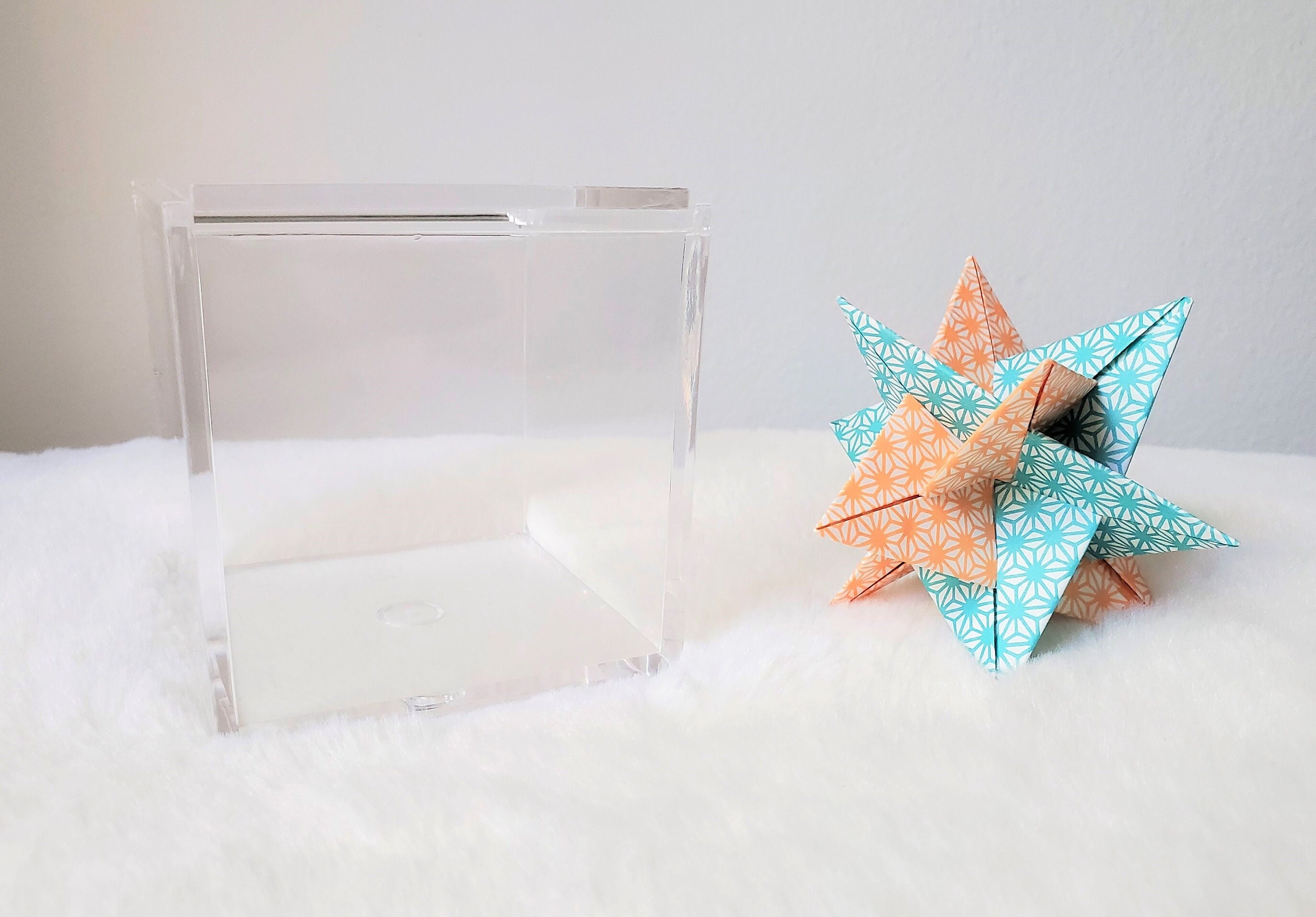 Patterned Modular Origami Figure 3D Star/triangle Kusudama - Etsy