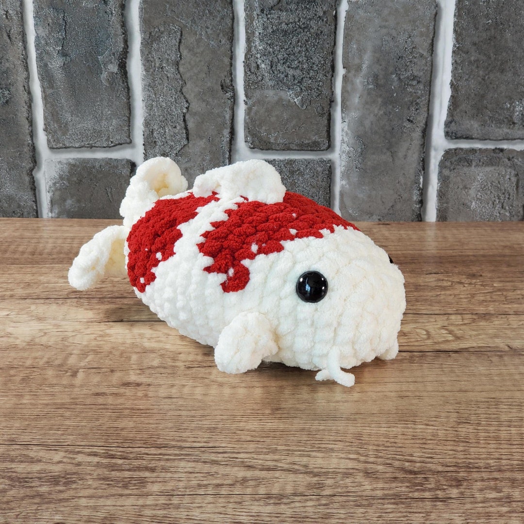 Handmade Chubby Koi Fish Crochet Plushie | Adorable Amigurumi Toy ...