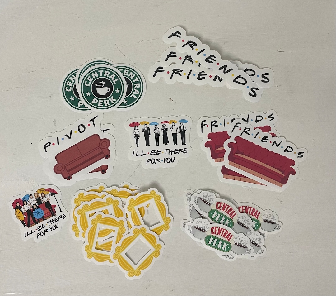 F.R.I.E.N.D.S. Stickers Standard Size - Etsy