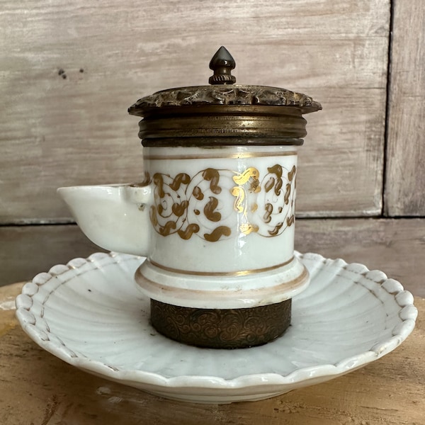 Antique Inkwells - Etsy