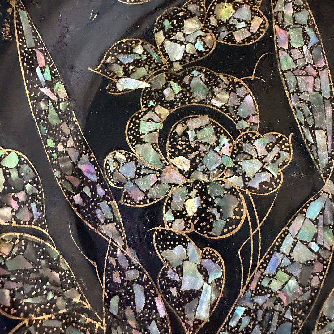 Antique Paper Mache Shell Plate - Etsy