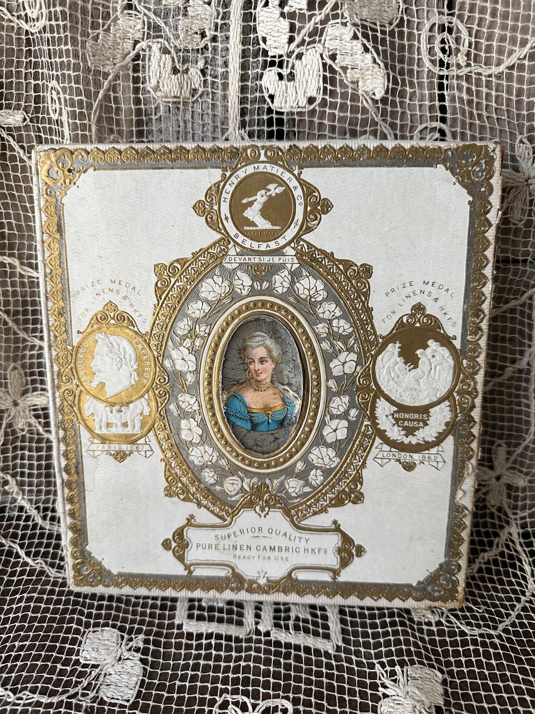 Antique Decorative Cardboard Box Paris - Etsy