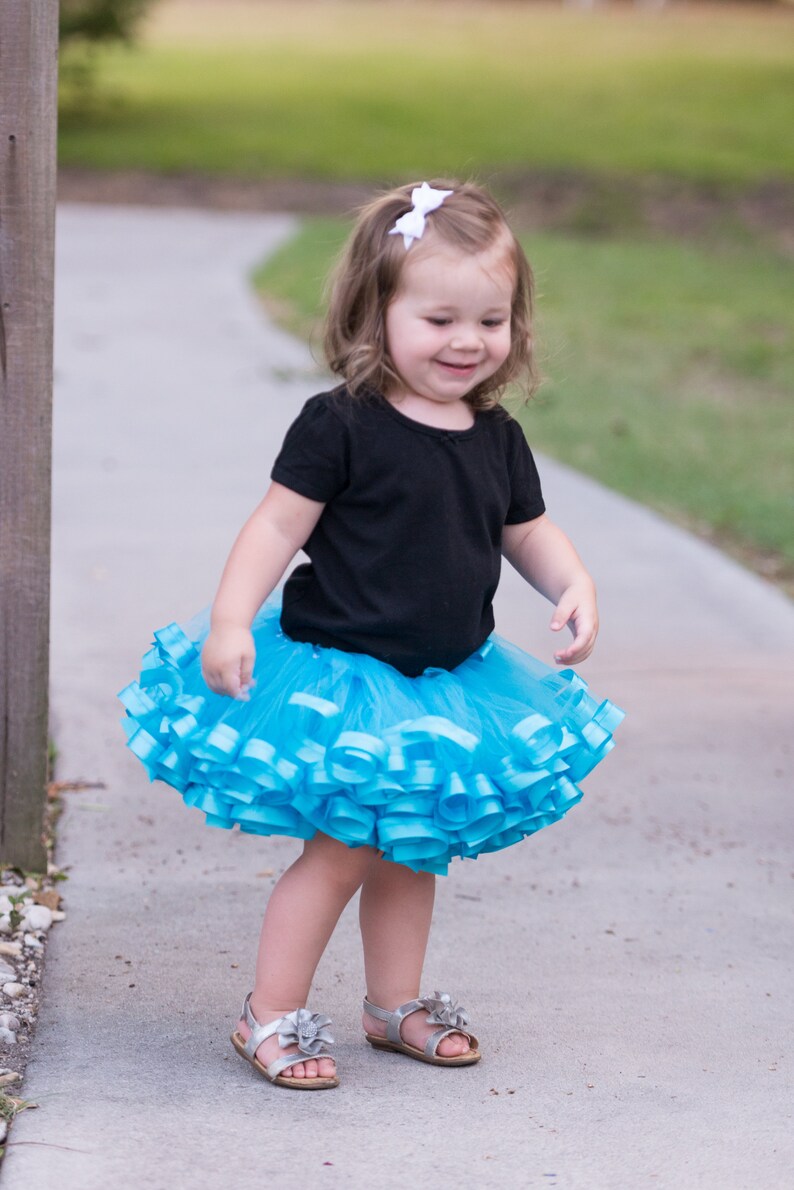 Light Blue Skirt Girls Teal Dress Toddler Blue Dress Blue - Etsy
