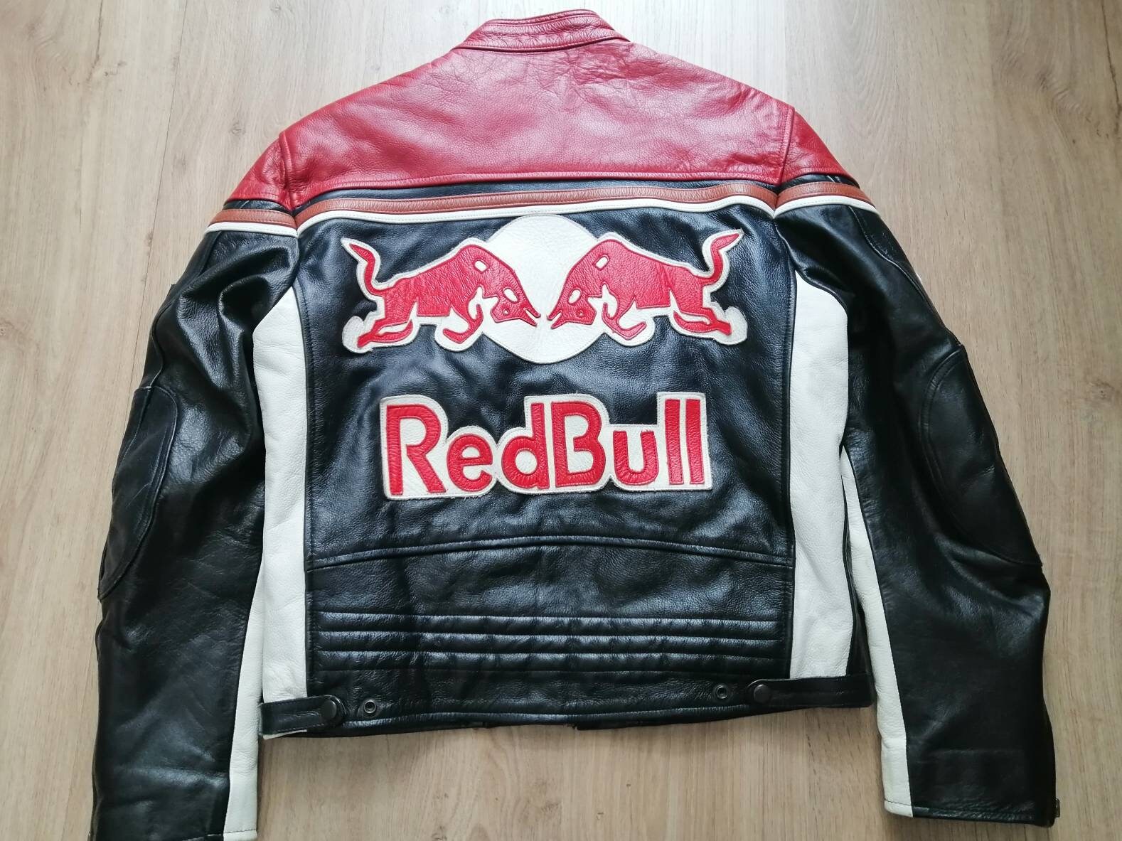 Men's original Red Bull racing style leather jacket size | Etsy