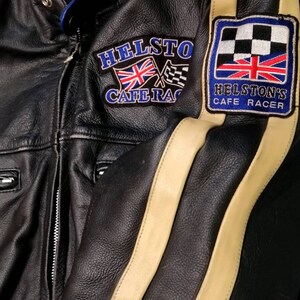 Second Hand Helston's Motorcycle Leather Jacket With Protections Cafe ...