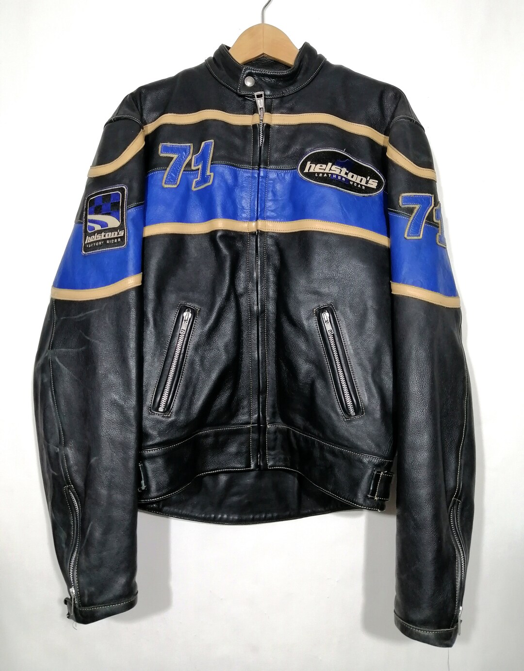 Helston's 100% Protective Motorcycle Jacket, cafe Racer Style, Tall for ...