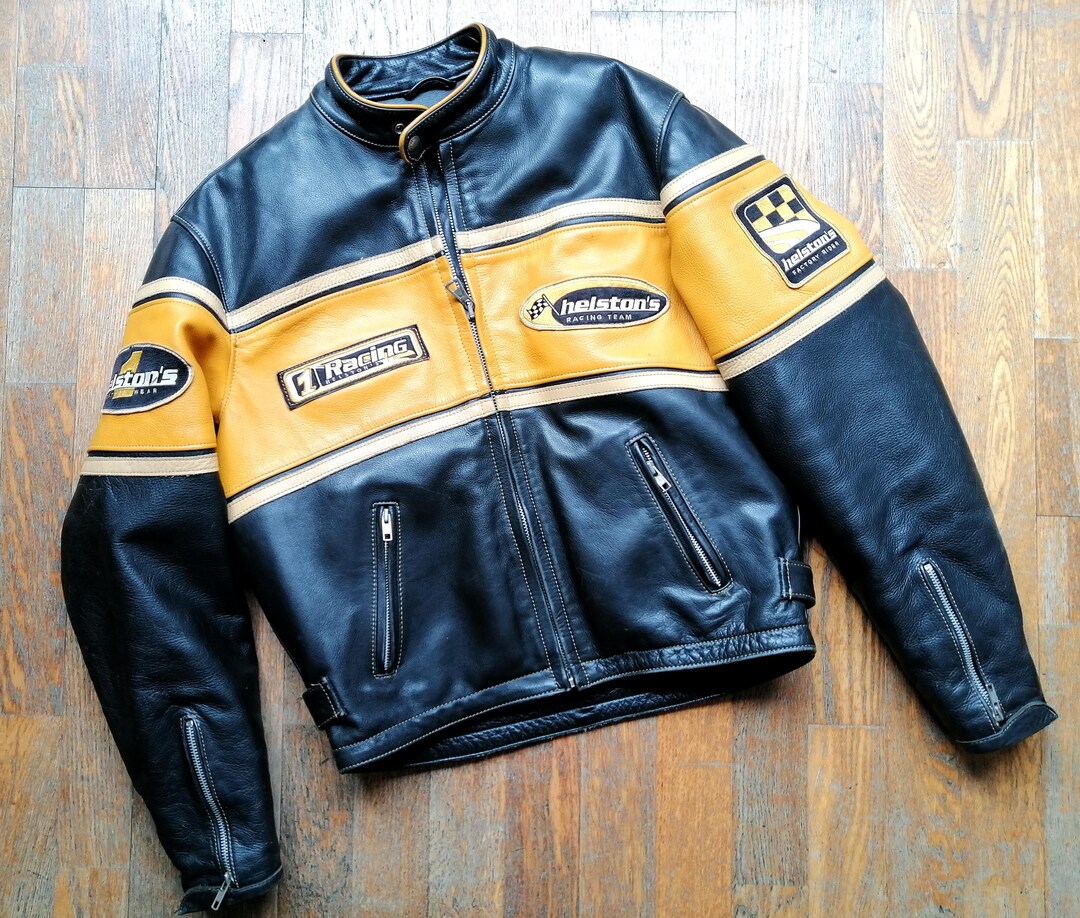 SECOND HAND Unisex Helston's Vintage Motorcycle Jacket From the 90s ...