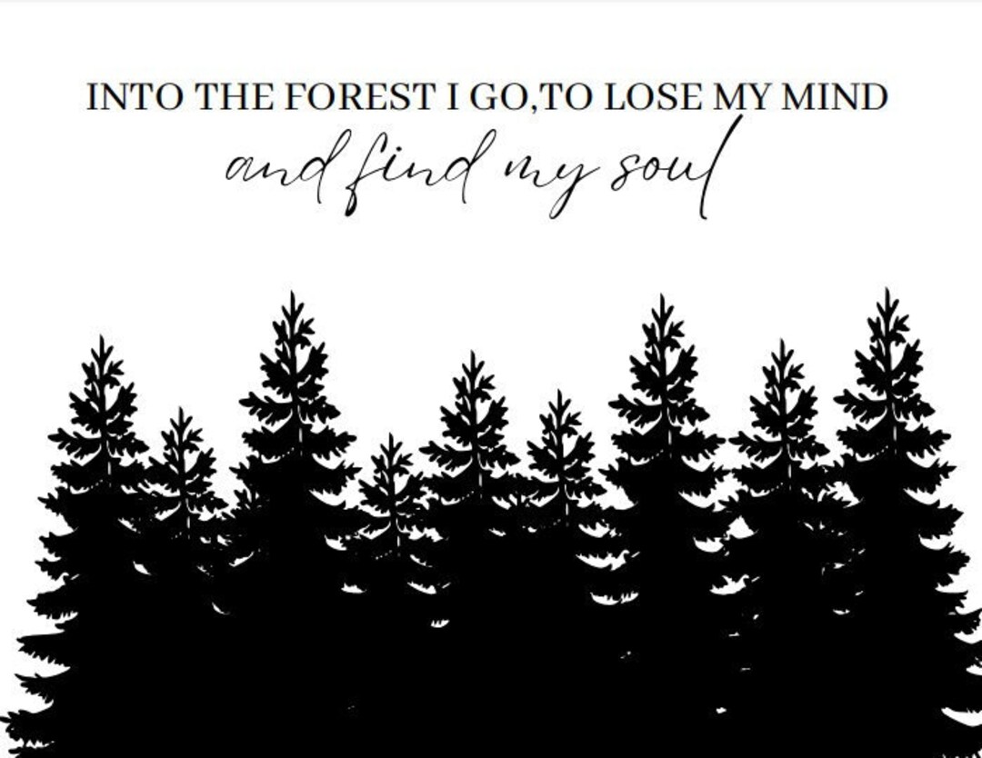 Into the Woods I Go Adventure Sign Woodsy Decor Wall Decor Forest Sign ...
