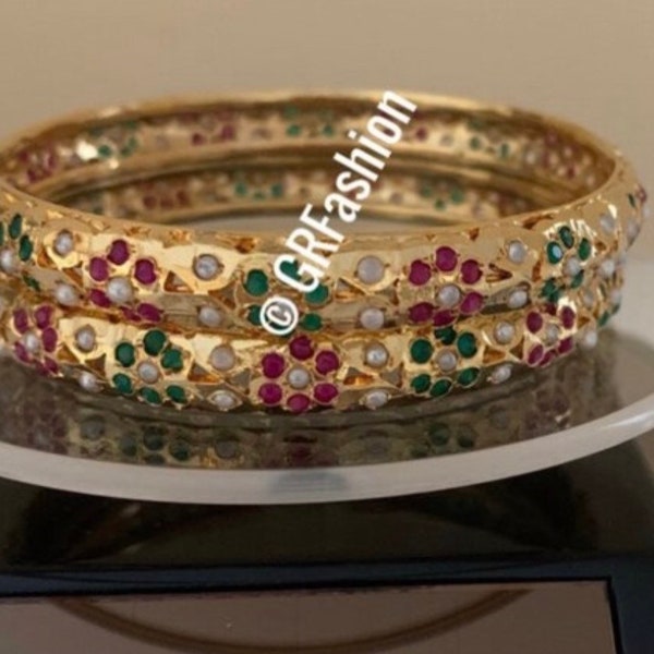 Jadau Bangles - Etsy