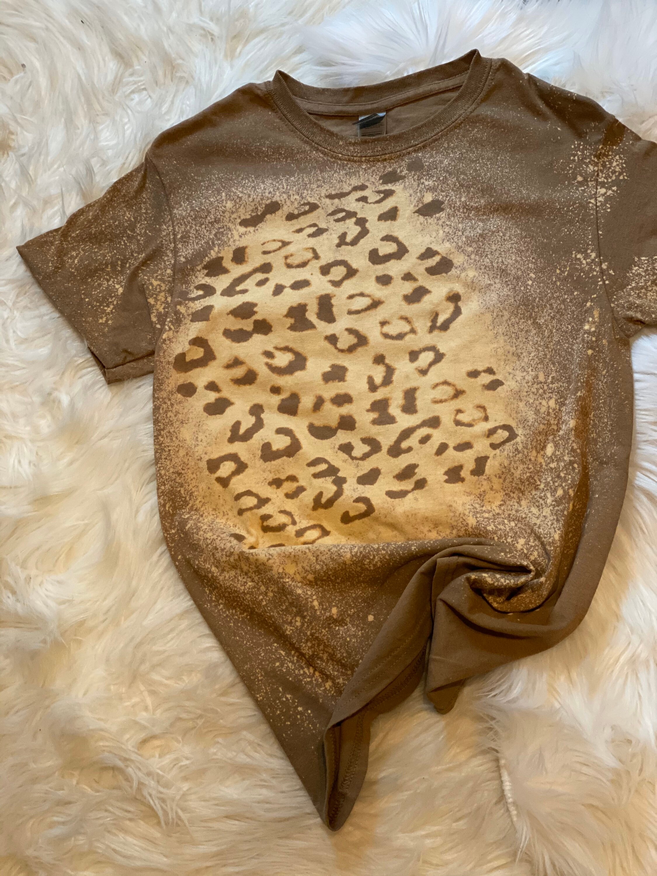 Distressed Cheetah / Leopard Shirt - Etsy