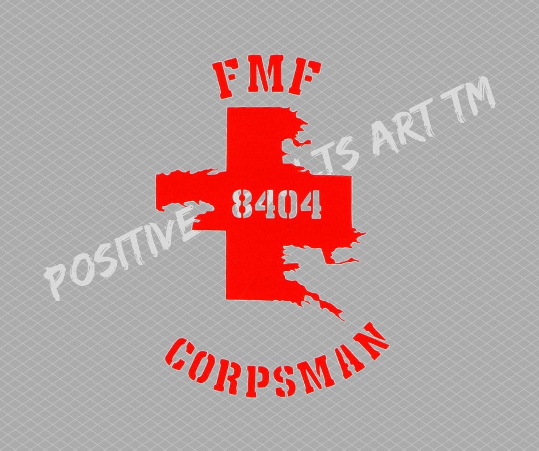 FMF Corpsman Red Cross Decal - Etsy