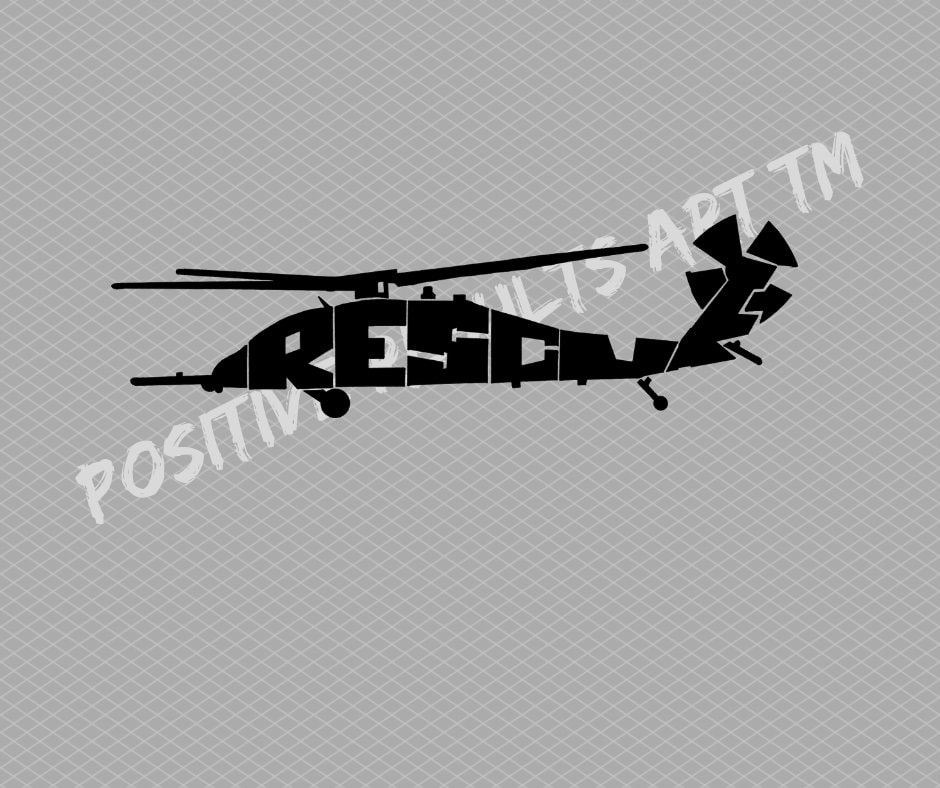 HH60 Pave Hawk RESCUE Decal - Etsy