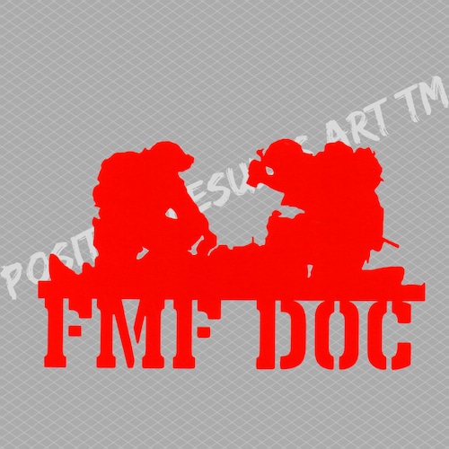 Navy Corpsman Sticker HM Doc Decal Marine Corp Devil Doc - Etsy
