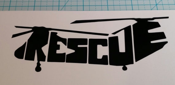 CH46 RESCUE Decal | Etsy