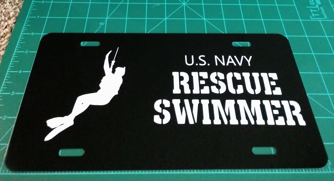 USN Rescue Swimmer License Plate - Etsy
