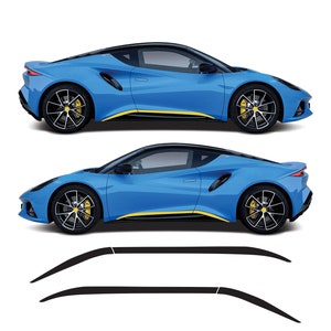 Lower Door Pin Side Stripes Decal Kit Air Release Vinyl Fits Lotus ...