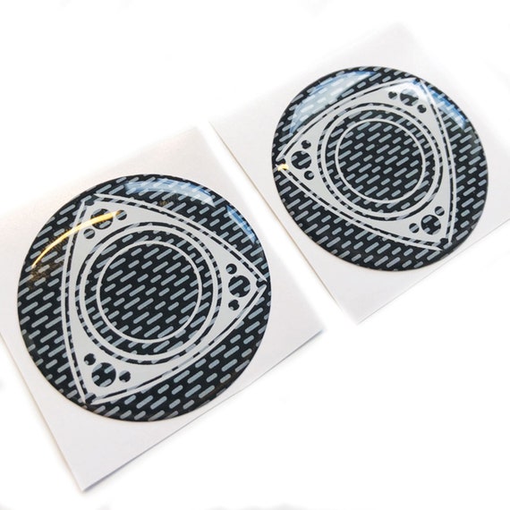 2x Rotary Engine Car Wing 3D Decal Sticker Badges Fits Mazda - Etsy