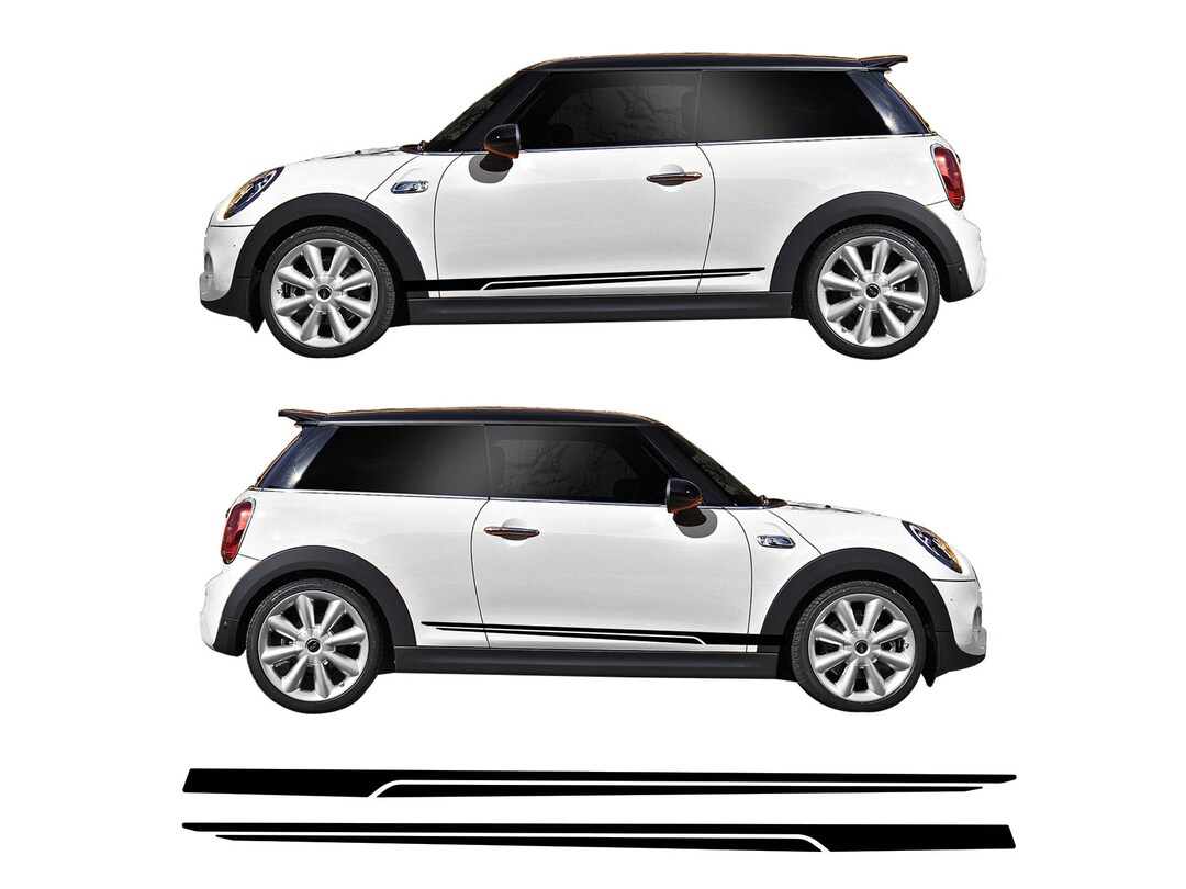 Side Racing Stripe Vinyl Decal Sticker Graphics for F56 Mini Cooper S ...