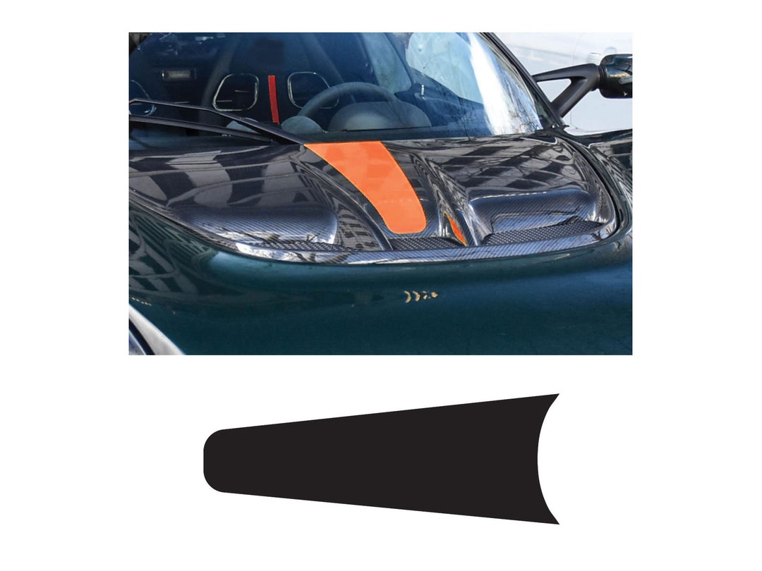 Centre Bonnet Stripe Decal Kit Air Release Vinyl Fits Lotus Exige S3 ...