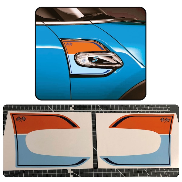 Gulf Racing Stickers - Etsy