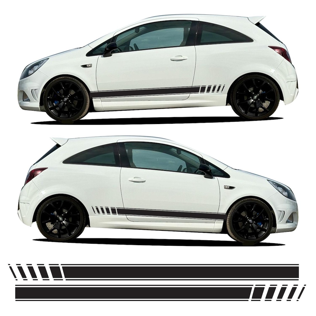 Dash Sport Side Stripes Decal Stickers Graphics Vinyl Kit Fits All ...