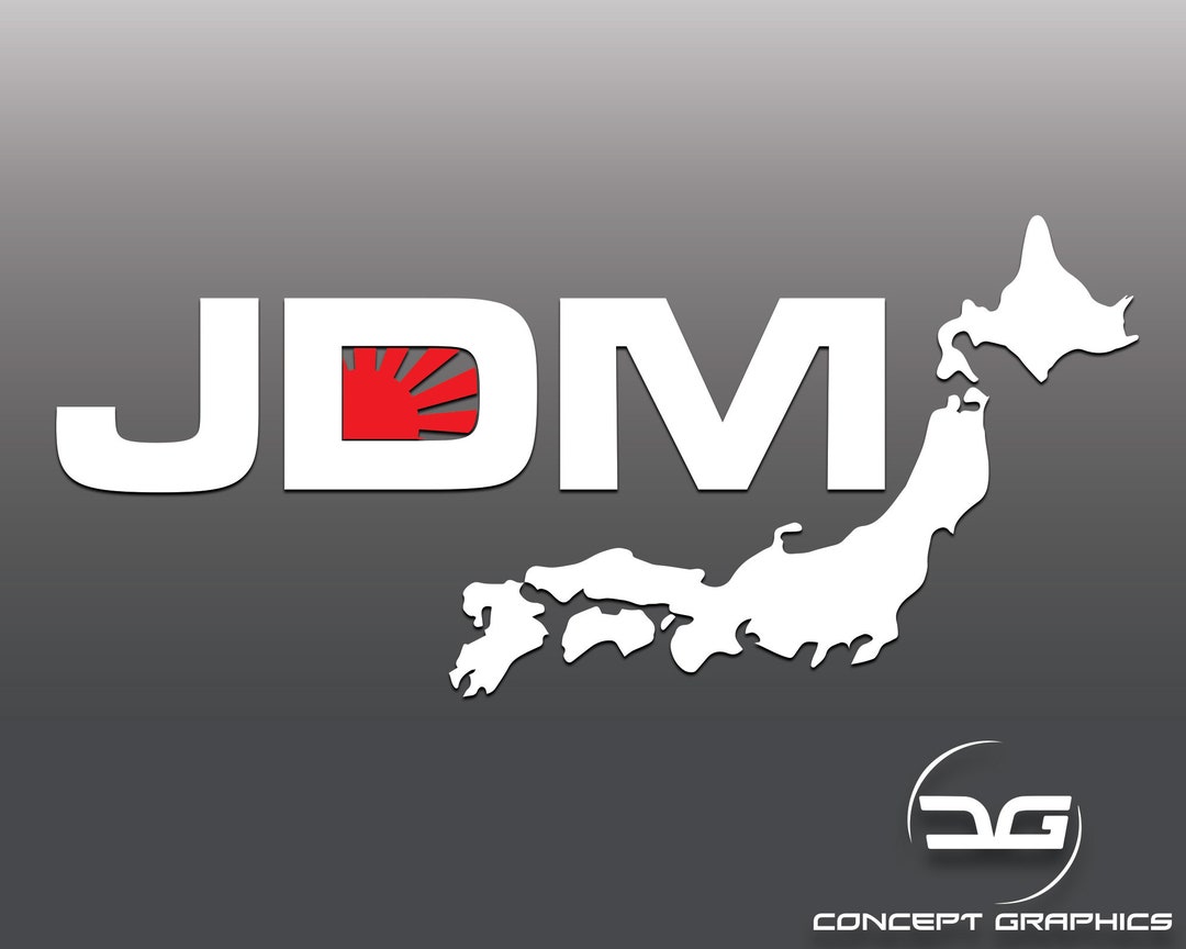 JDM Japanese Rising Sun Vinyl Decal, Car Decal, Laptop Sticker, Wall ...