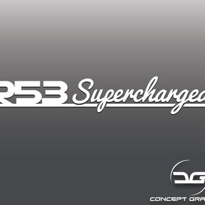 Mini Cooper S R53 Supercharged Signature Car Vinyl Decal Window Bumper ...