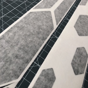 Hex Side Stripe Decal Stickers Graphics Kit Exact Fit Bubble Free Vinyl ...