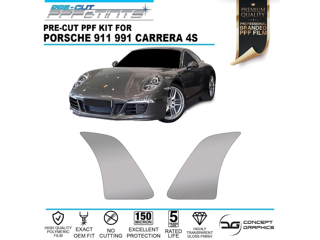 Rear Wheel Arch Stone Guard Pre-cut PPF Paint Protection Film Kit for ...