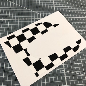 Chequered Side Trim Wing Badge Decal Stickers Fits Mini Cooper One JCW ...