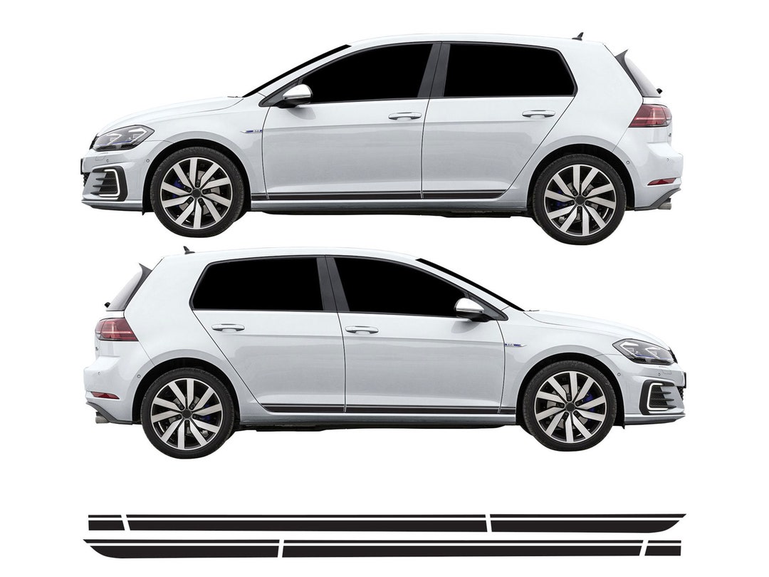Lower Side Stripe Decal Kit Air Release Vinyl Fits Volkswagen Golf Mk7 ...