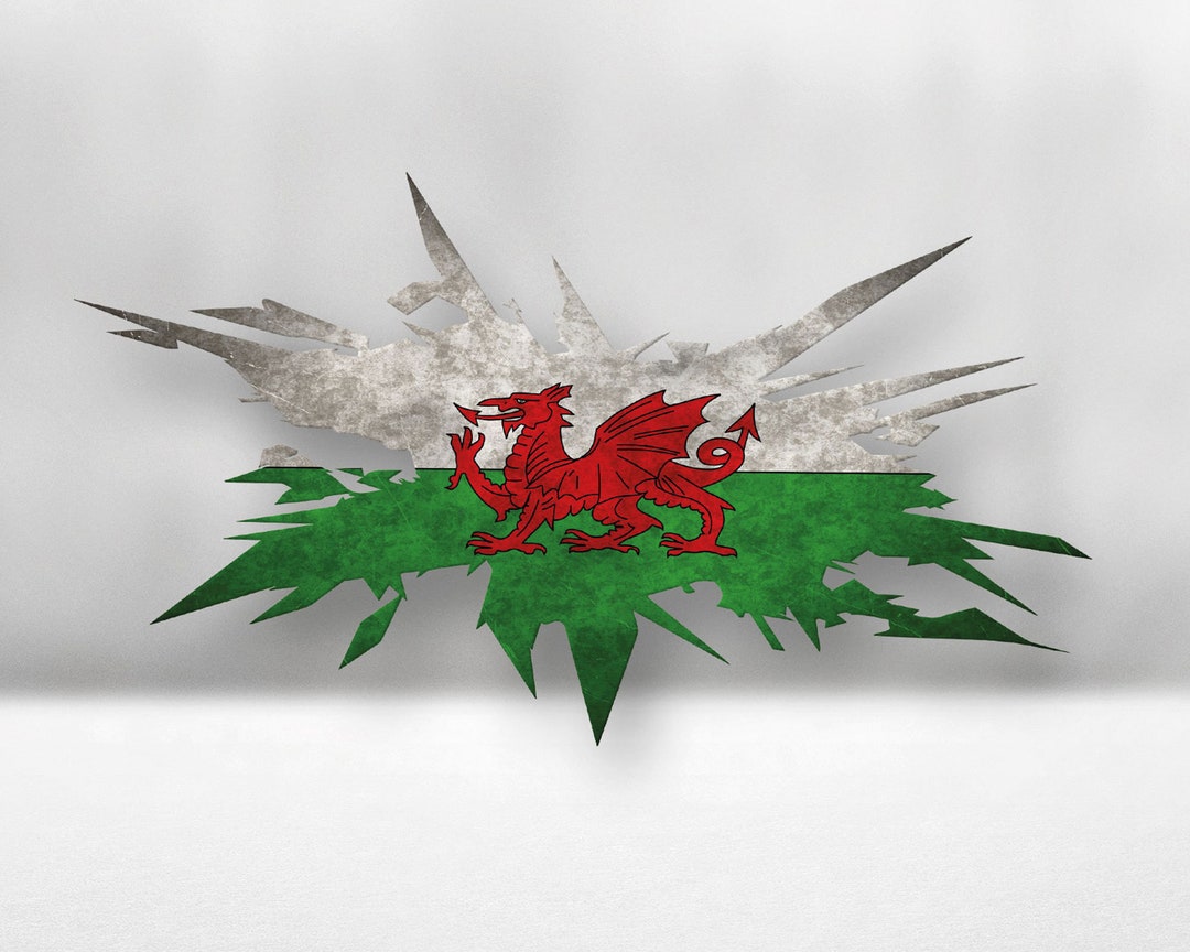Wales Welsh Rustic Splatter Car Window Bumper Laptop Vinyl Decal ...
