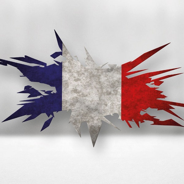 French Flag Window Decal - Etsy