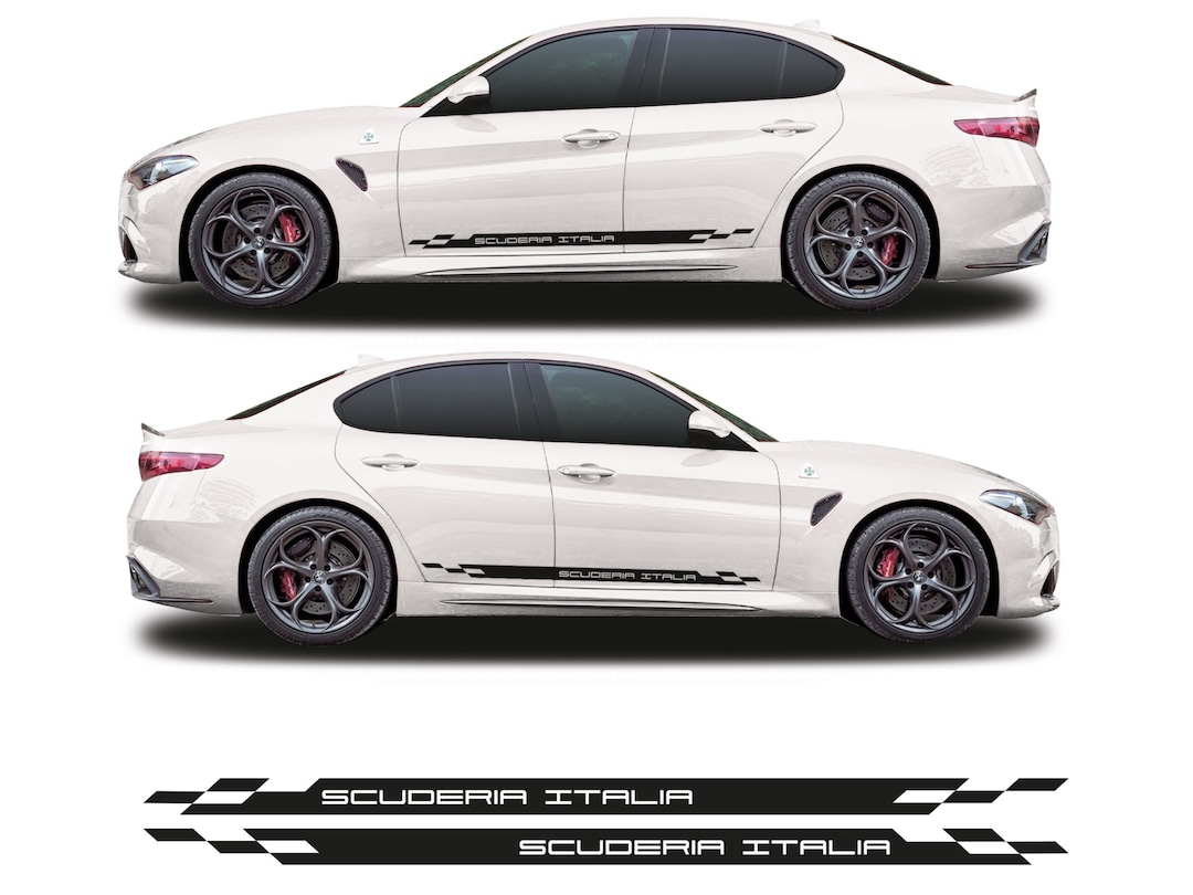 Scuderia Italia Side Stripes Vinyl Decal Stickers Graphics Fits Alfa ...