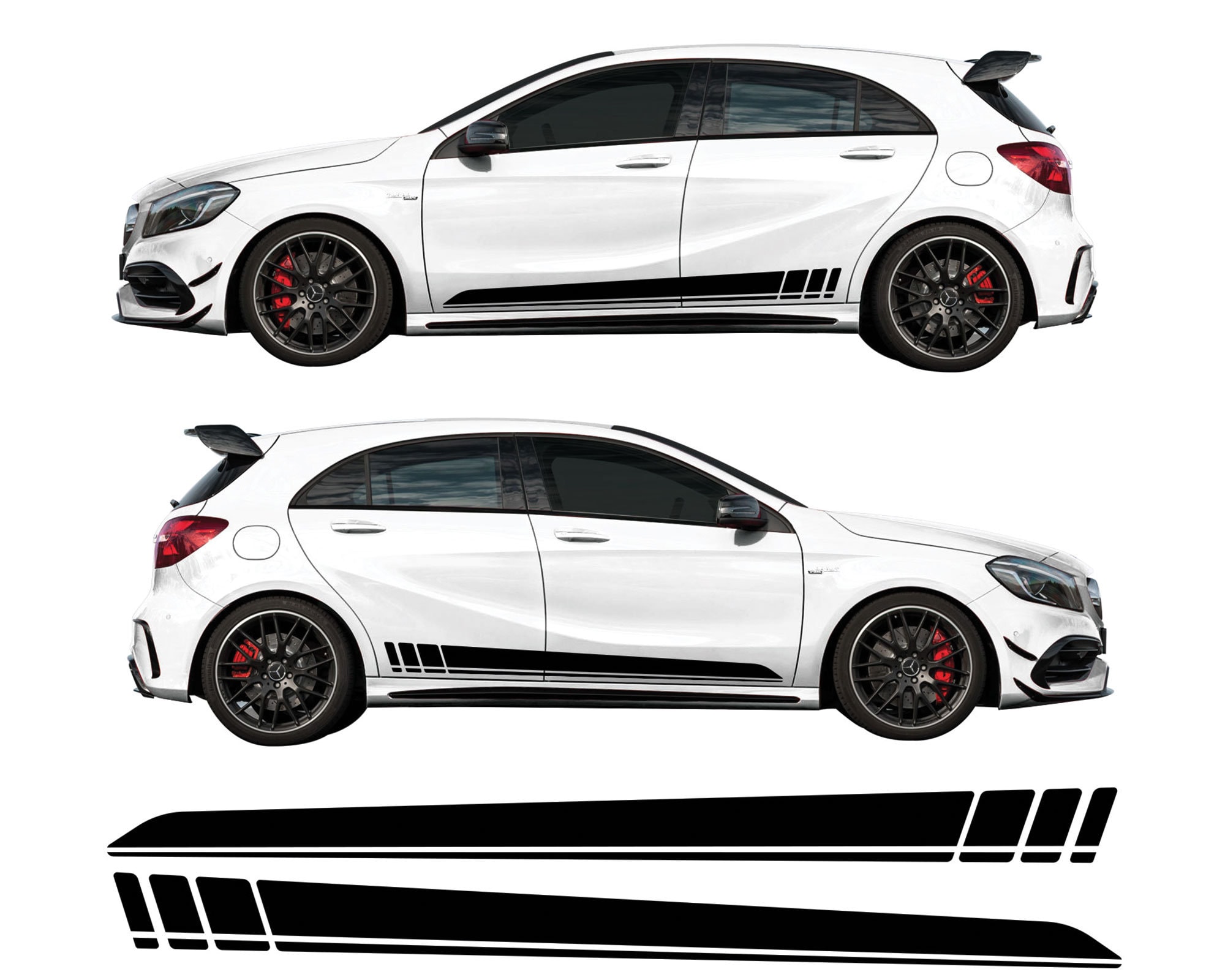 Edition Style Side Stripes for Mercedes A Class A45 AMG Vinyl Decals ...