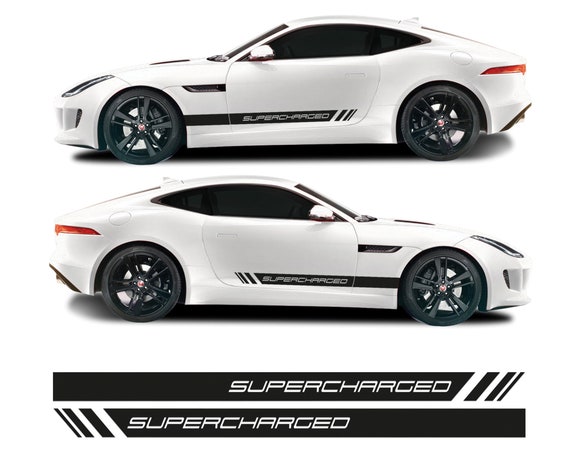 Supercharged Side Racing Stripe Kit Fade Vinyl Decal Sticker - Etsy UK