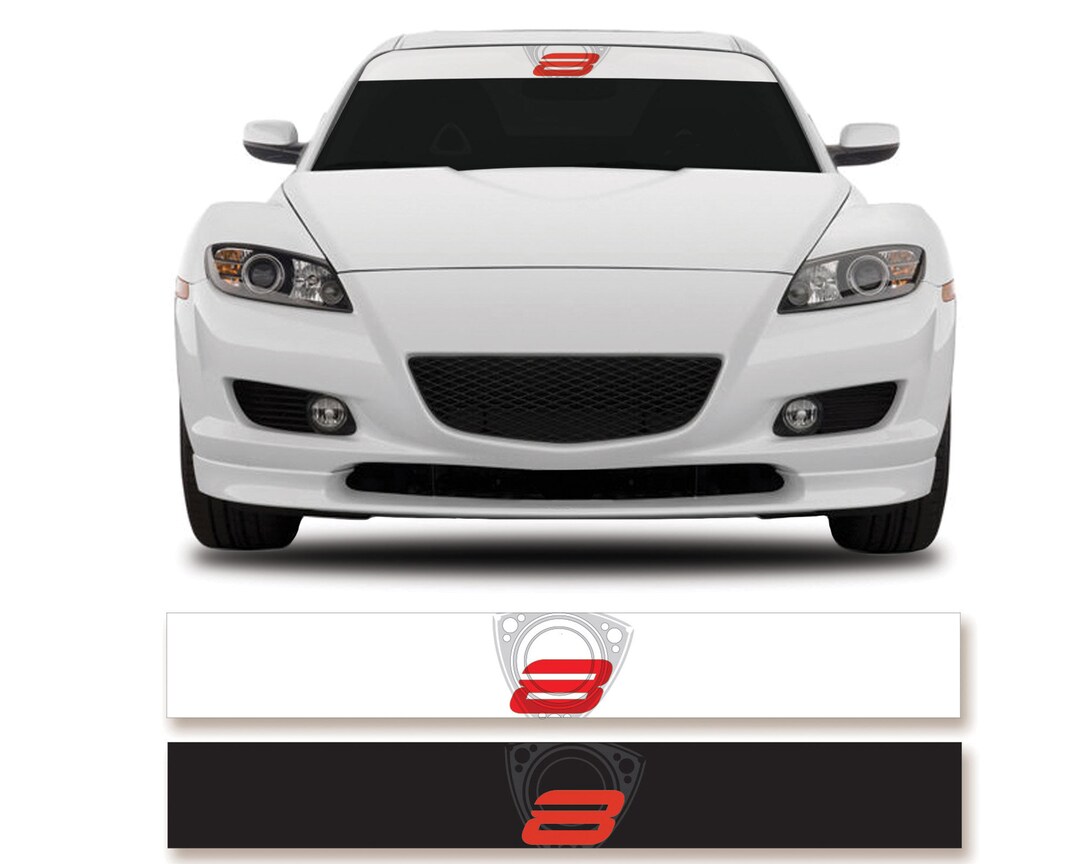 Rotary 8 JDM Japanese Car Windscreen Sunstrip Banner Vinyl Decal ...