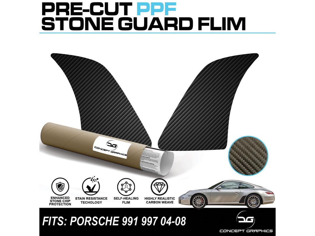 For Porsche 911 997 Carrera Stone Guard PPF Carbon Effect Paint ...