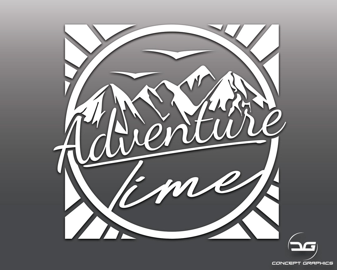 Adventure Time Novelty Car Window Bumper, Caravan, Camper Van ...