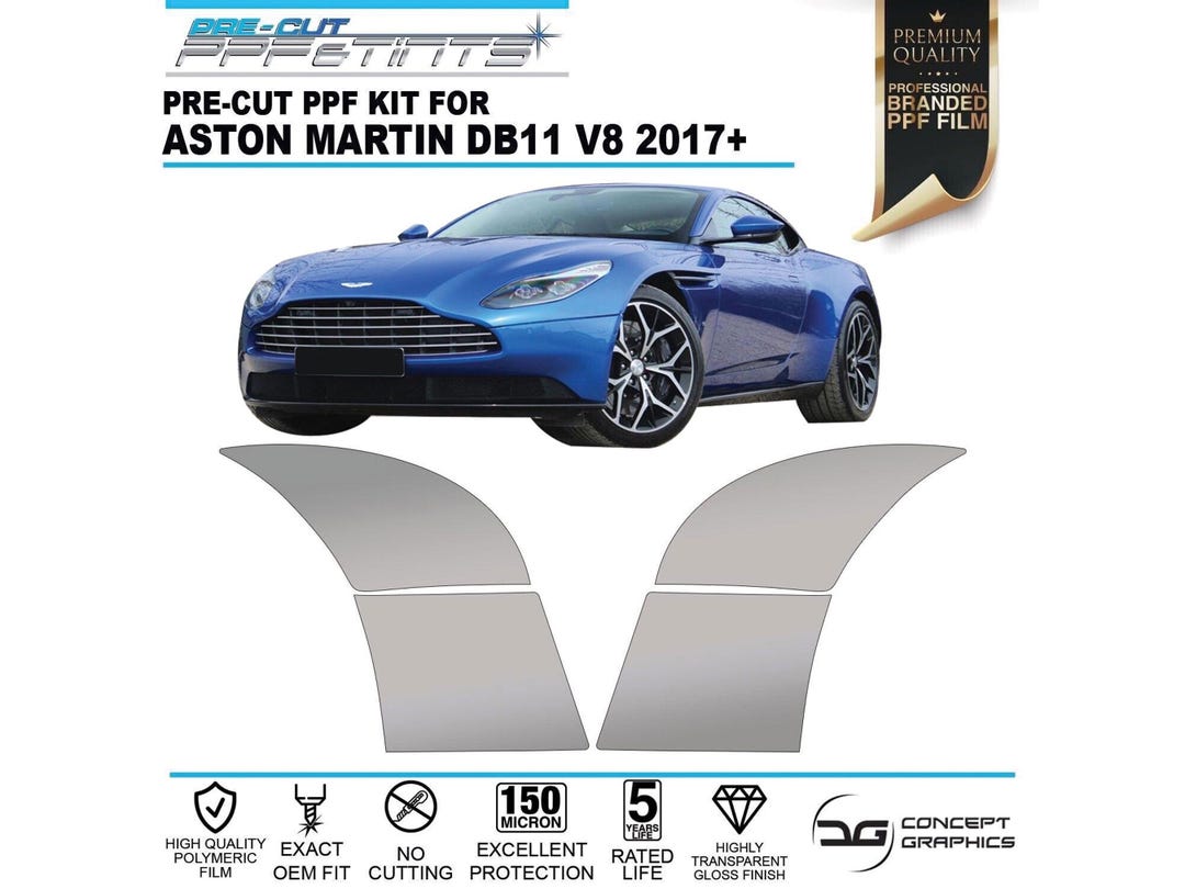 Rear Wheel Arches Stone Chip Guard Pre-cut PPF Paint Protection Film ...