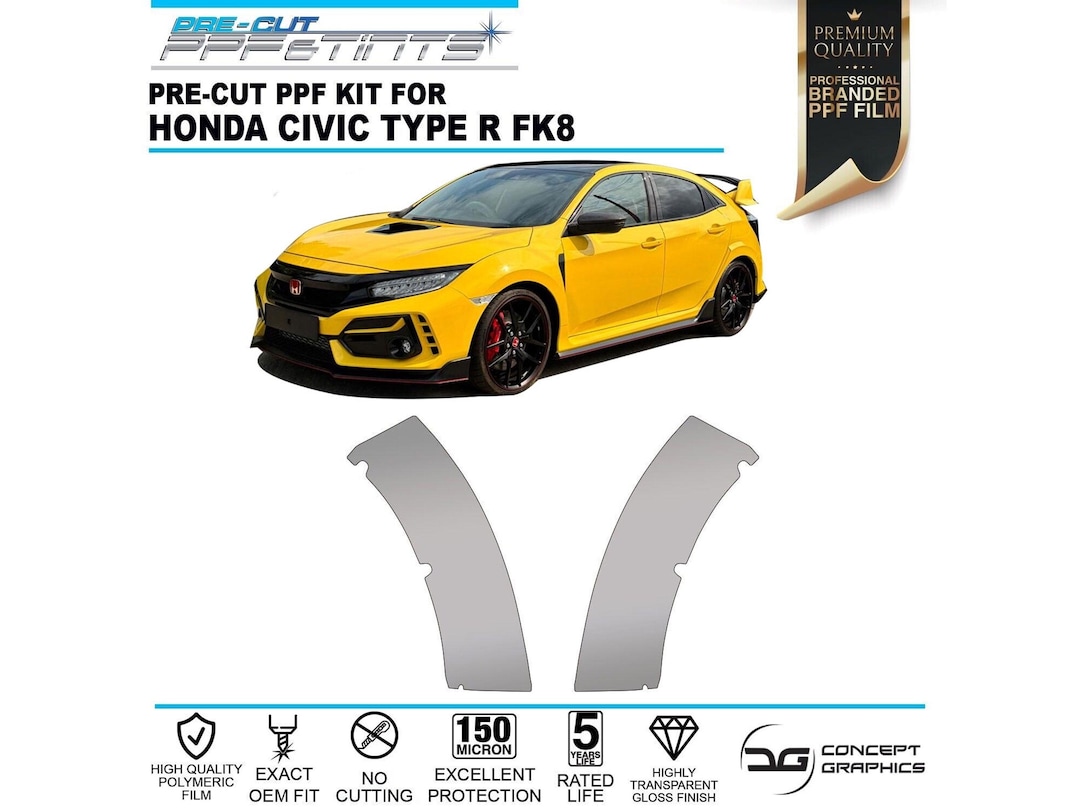 Rear Wheel Arches Stone Chip Guard Pre-cut PPF Paint Protection Film ...